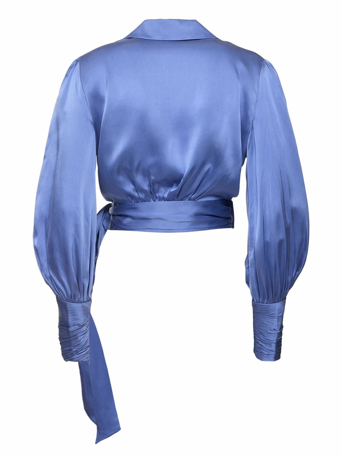 ZIMMERMANN Silk Satin Wrap Top Zimmermann