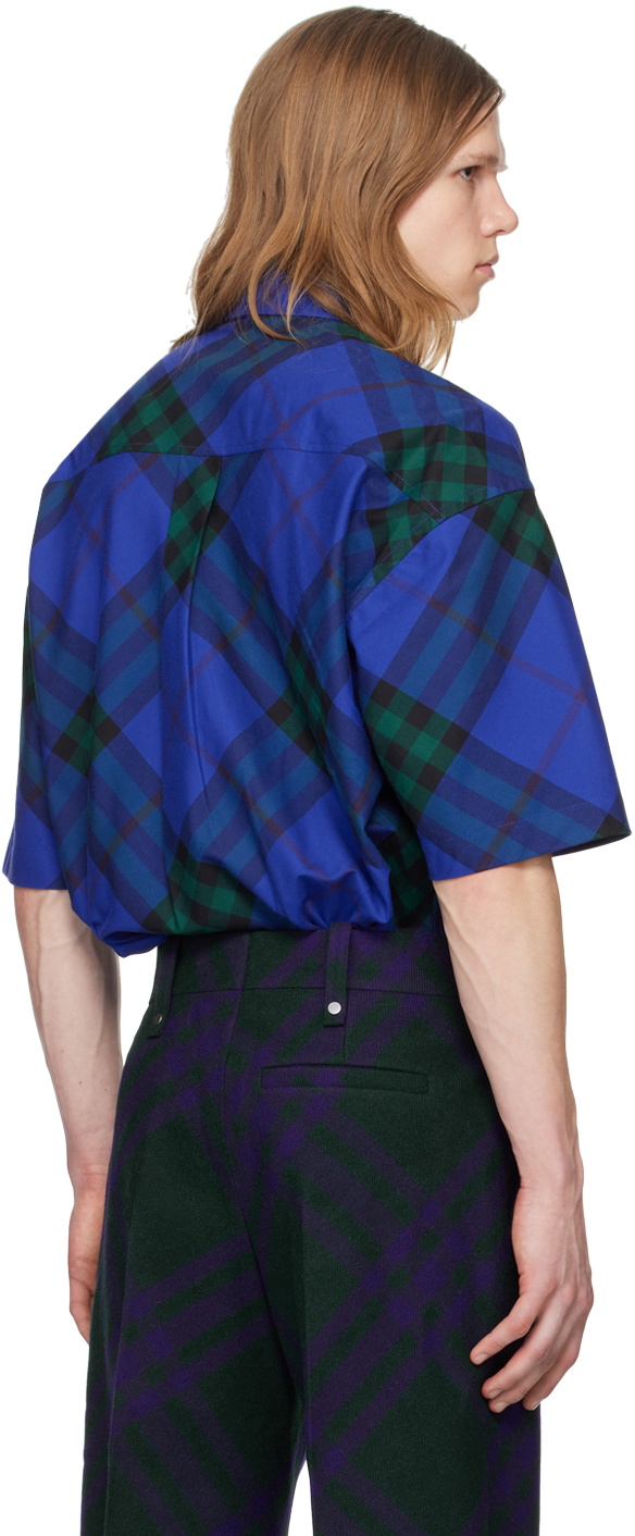 Burberry Blue Check Shirt Burberry