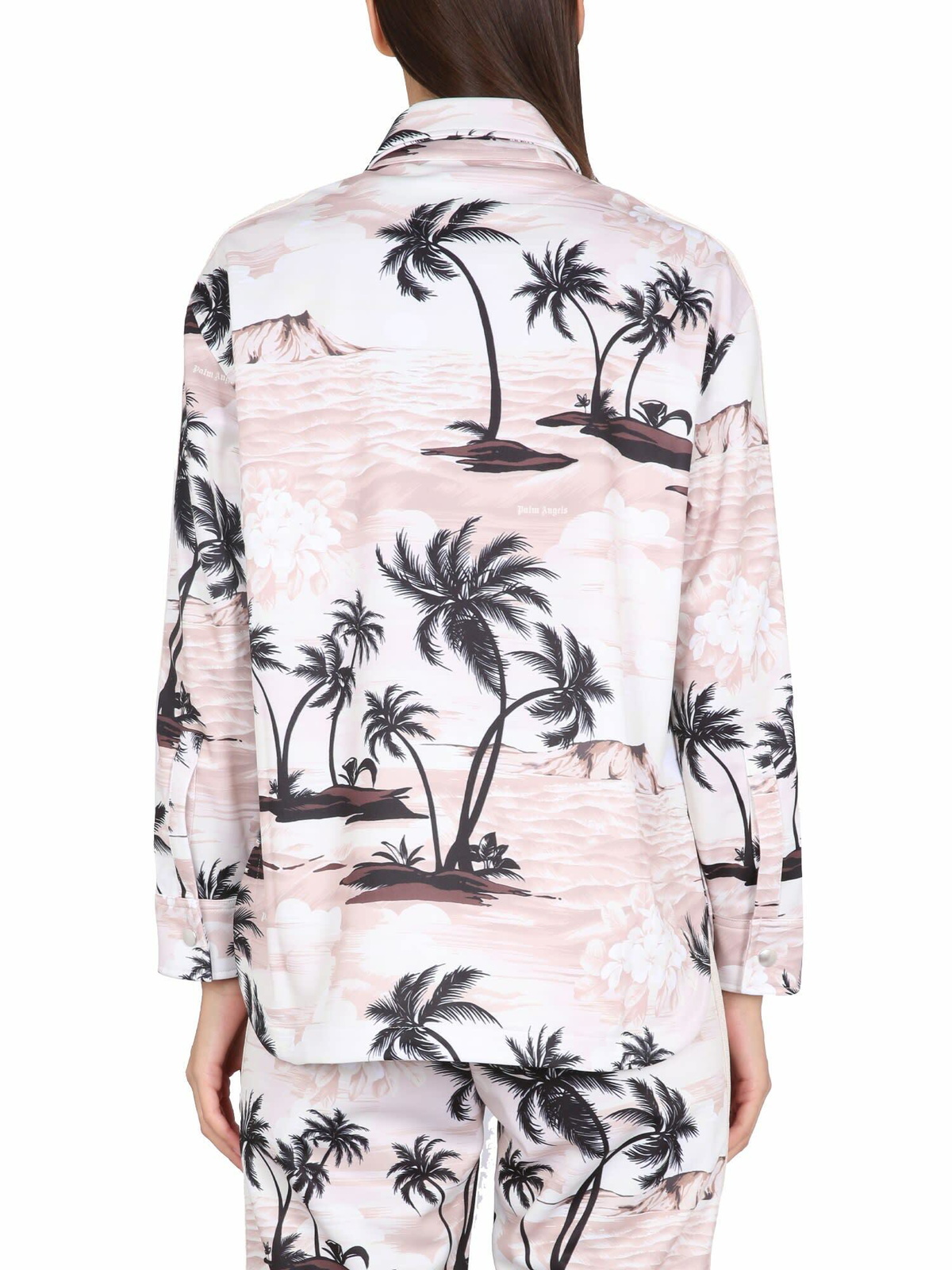 Palm Angels Island Print Shirt Palm Angels