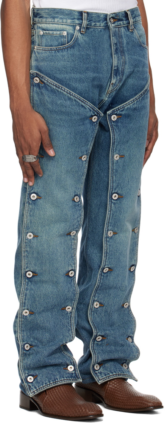 Y/Project Blue Snap Off Jeans Y/Project
