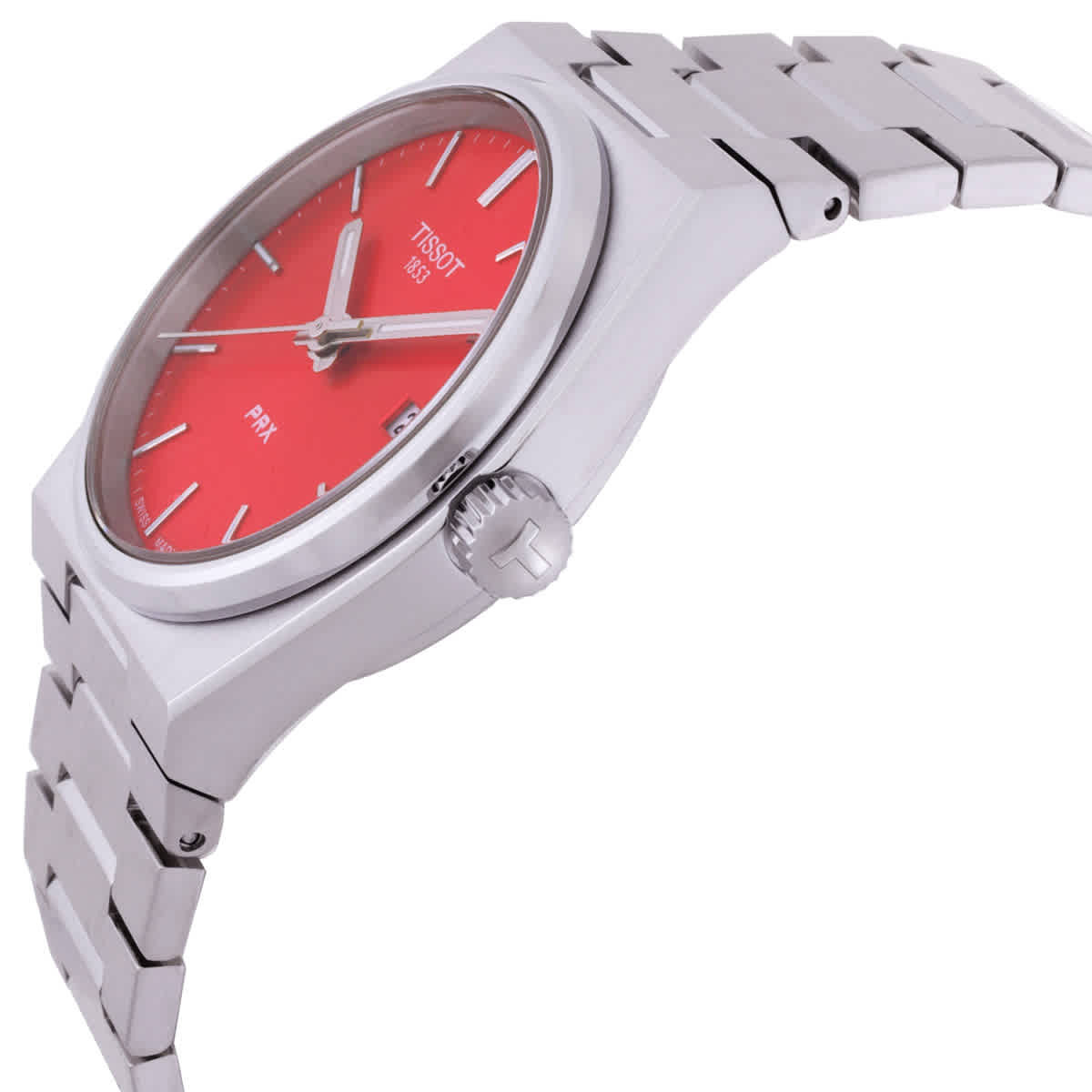 Tissot PRX 35 Quartz Red Dial Ladies Watch T1372101142100 Tissot