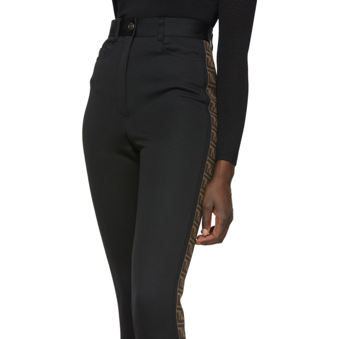 Fendi Black Jersey Forever Fendi Trousers Fendi