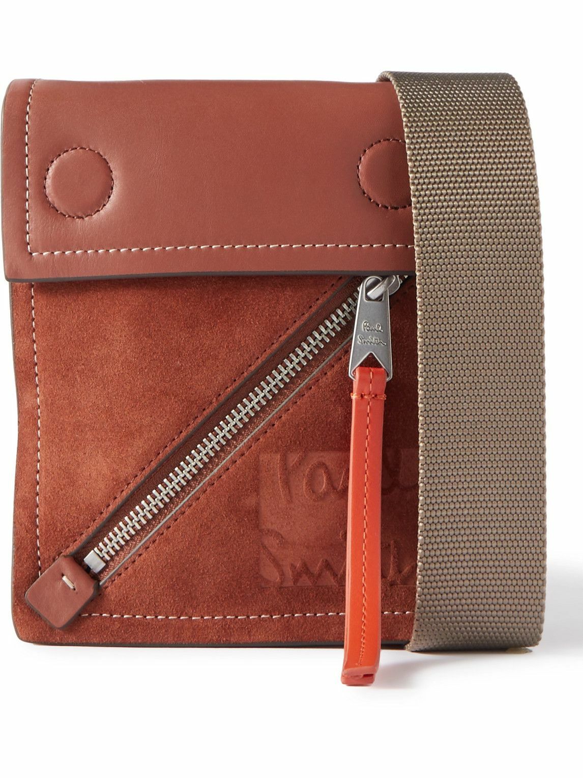 Paul Smith - Leather and Suede Messenger Bag Paul Smith