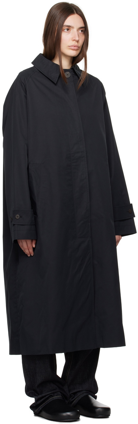 Studio Nicholson Navy Holin Coat Studio Nicholson