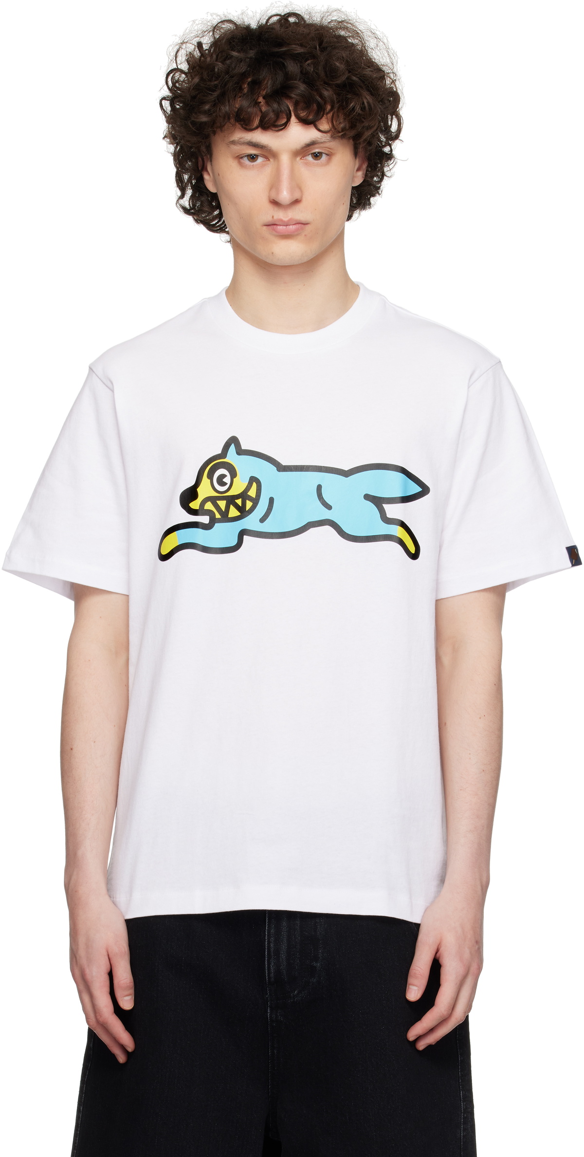 ICECREAM White Running Dog T-shirt ICECREAM