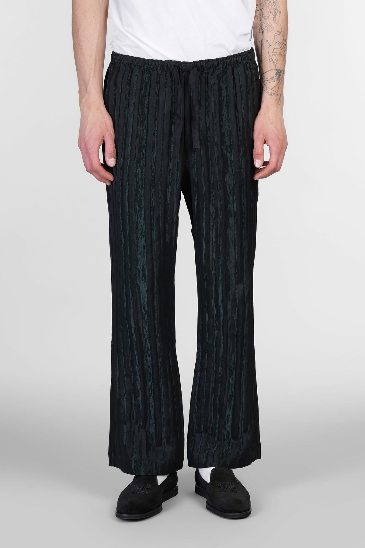 Needles Pants In Green Rayon Needles