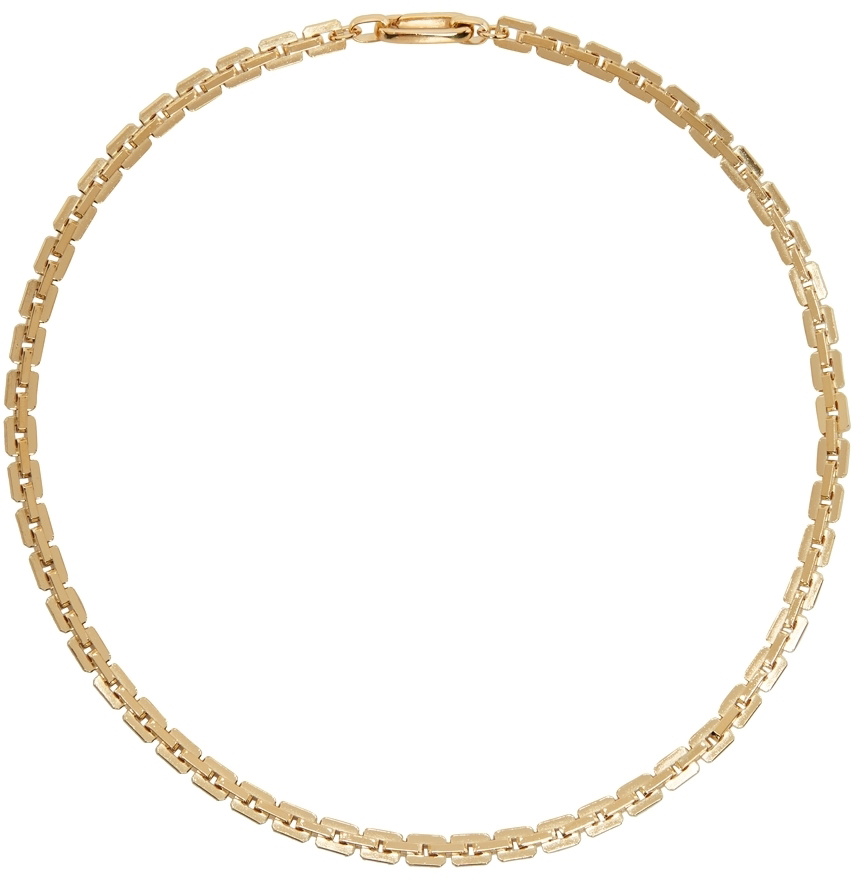 Laura Lombardi Gold Greca Necklace Laura Lombardi