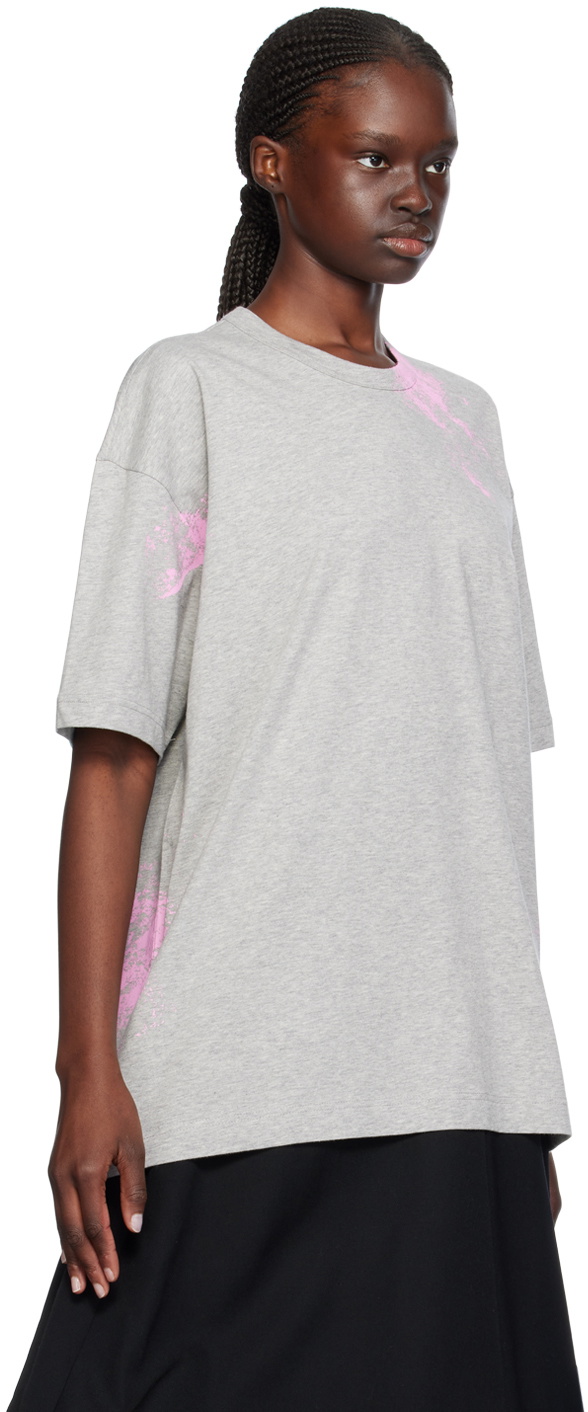 Comme des Garçons Shirt Gray Paint Splatter T-Shirt Comme des Garcons SHIRT
