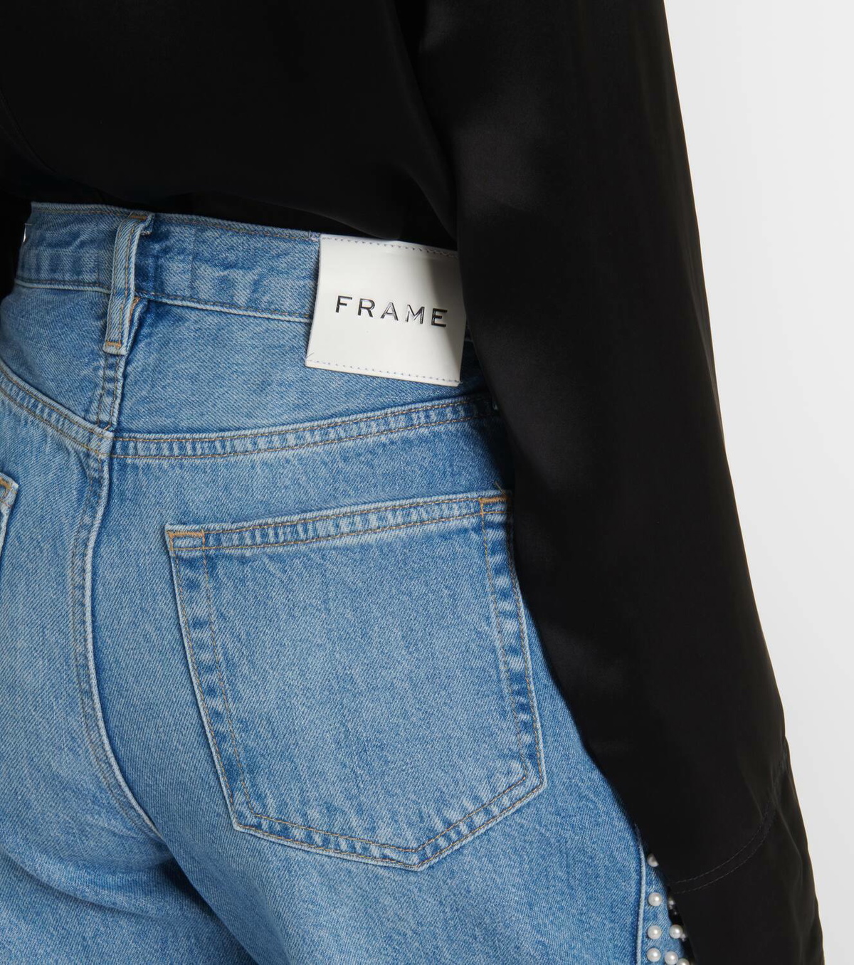 Frame Atelier Le Jane embellished cropped jeans Frame Denim