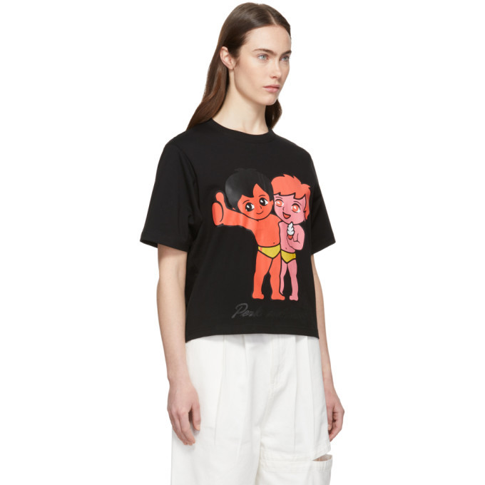 Perks and Mini SSENSE Exclusive Black More Fun With Friends T-Shirt ...