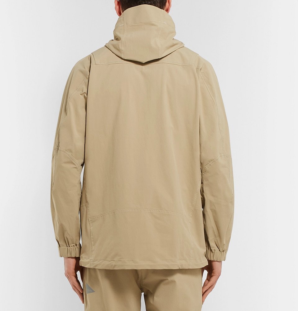 And Wander - Waterproof Nylon-Blend Shell Hooded Jacket - Beige and Wander