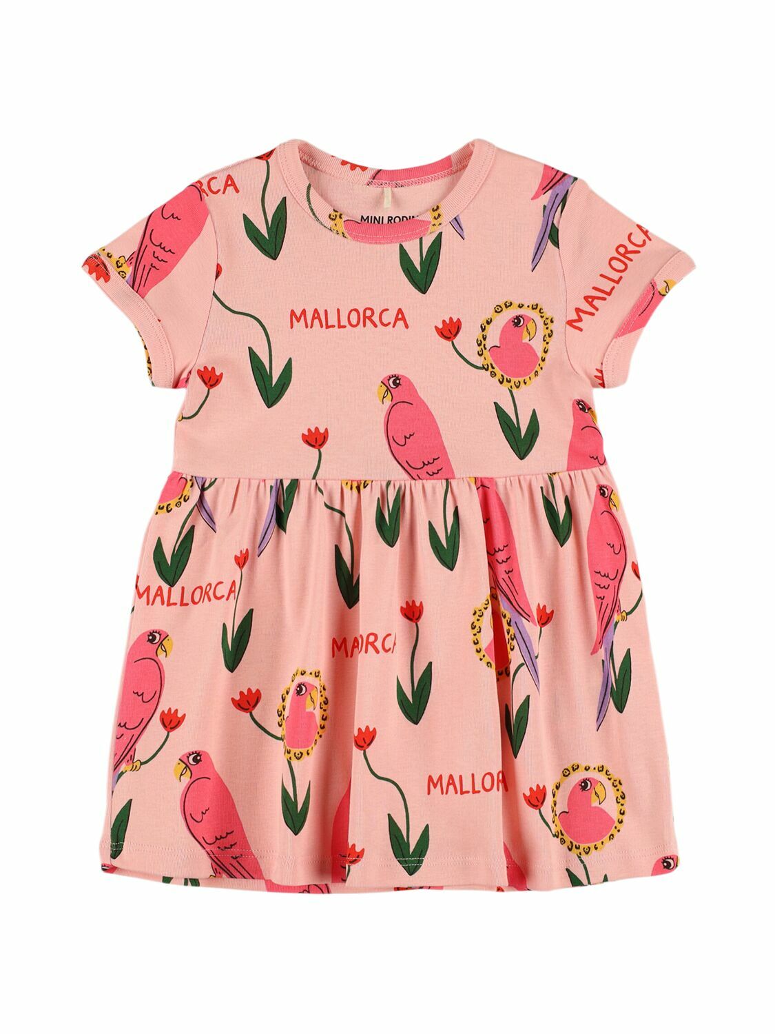 MINI RODINI Printed Organic Cotton Jersey Dress Mini Rodini