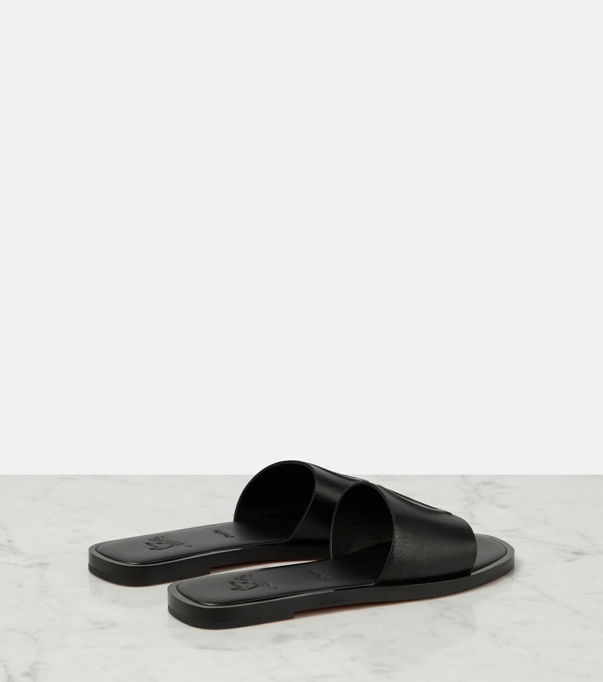 Christian Louboutin CL Mule embossed leather sandals Christian Louboutin