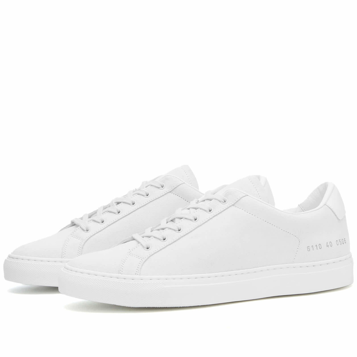 Woman by Common Projects Women's Retro Low Suede Sneakers in White ...