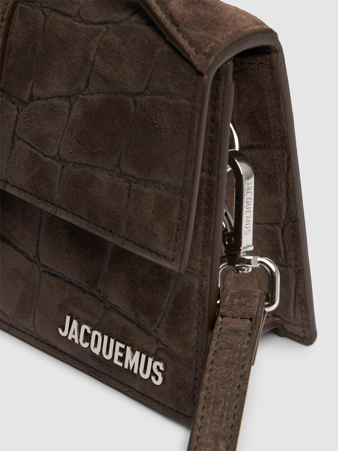 JACQUEMUS Le Grand Bambino Croc Suede Bag Jacquemus