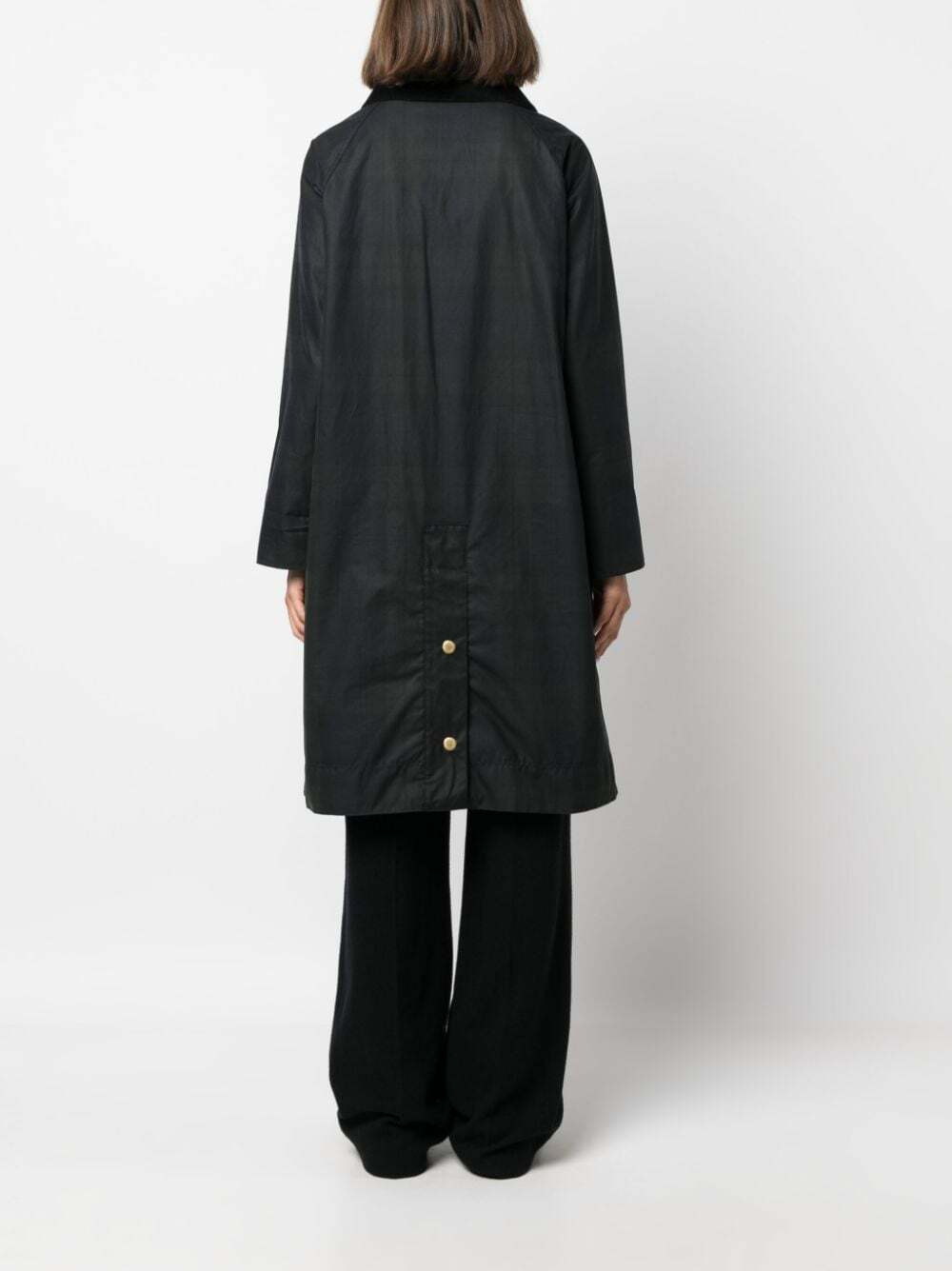 BARBOUR - Long Parka With Tartan Pattern Barbour