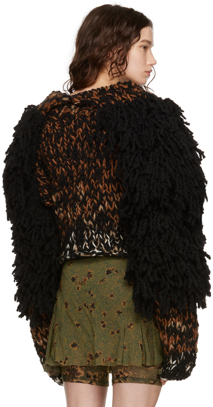 KNWLS Orange & Black Yeti Sweater KNWLS