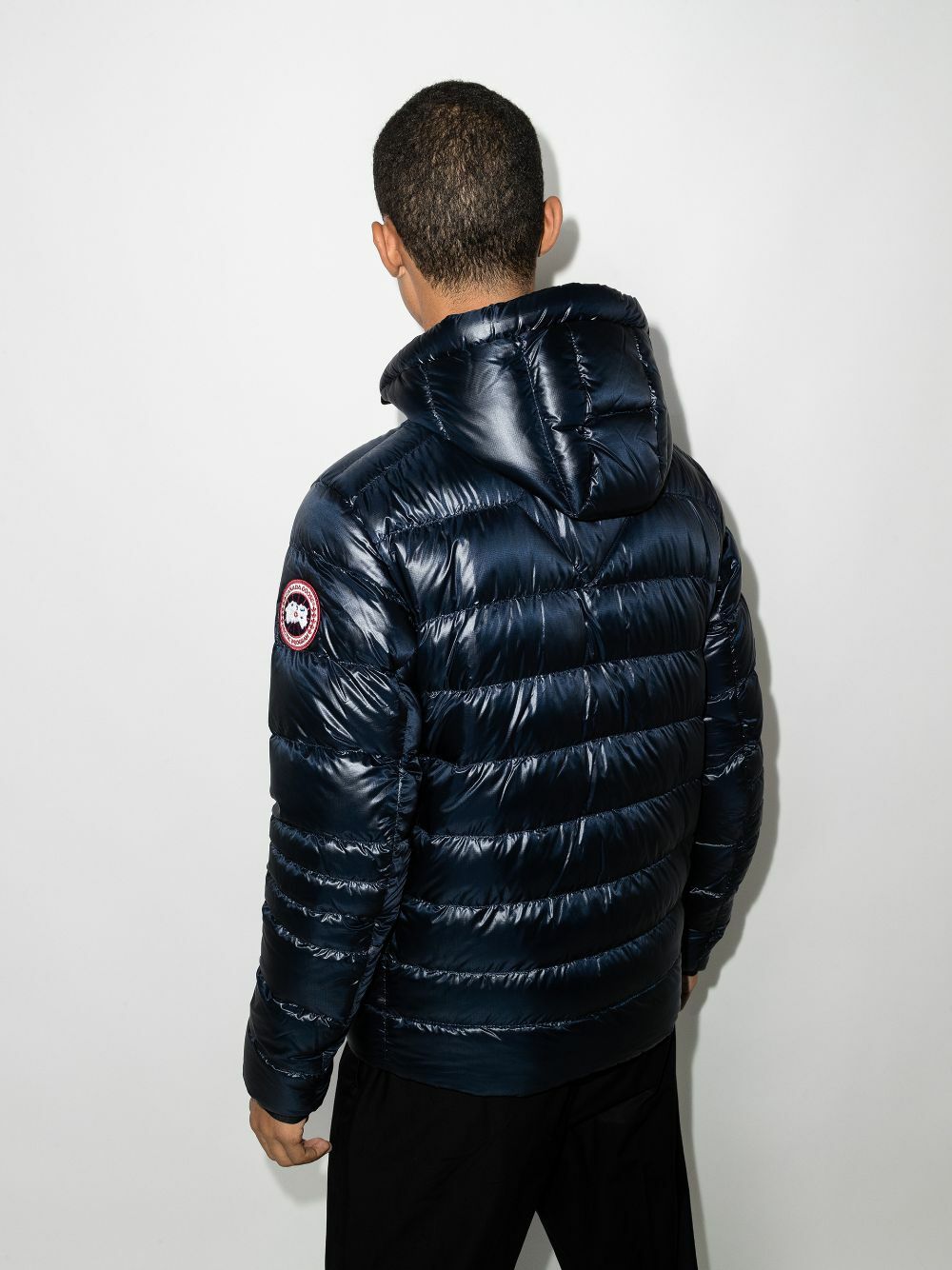 Canada Goose Blue Crofton Hooded Quilted Jacket Canada Goose