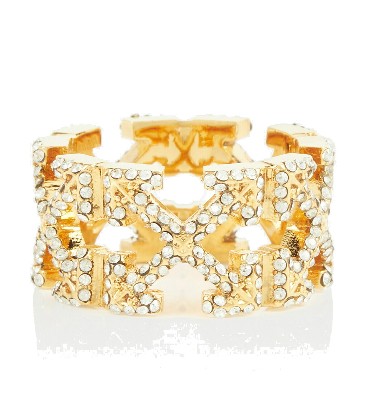 Off-White - Arrows embellished ring Off-White