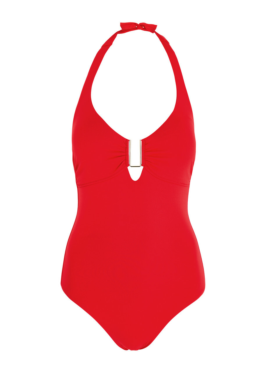 Melissa Odabash Tampa Halterneck Swimsuit Red Melissa Odabash
