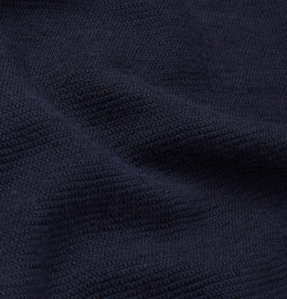 Barena - Mesola Stretch-Knit Shirt - Men - Navy Barena