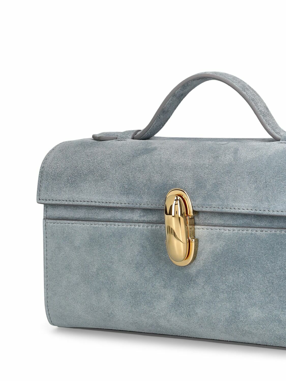 SAVETTE The Symmetry Suede Top Handle Bag Savette