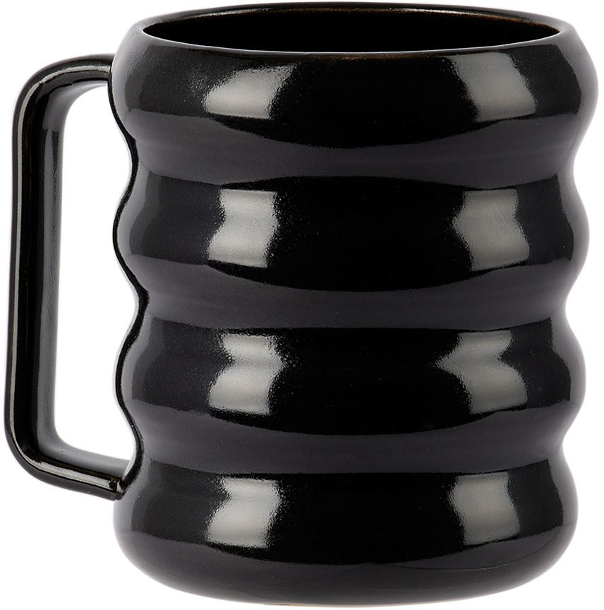 Rory Pots Black Retro Mug