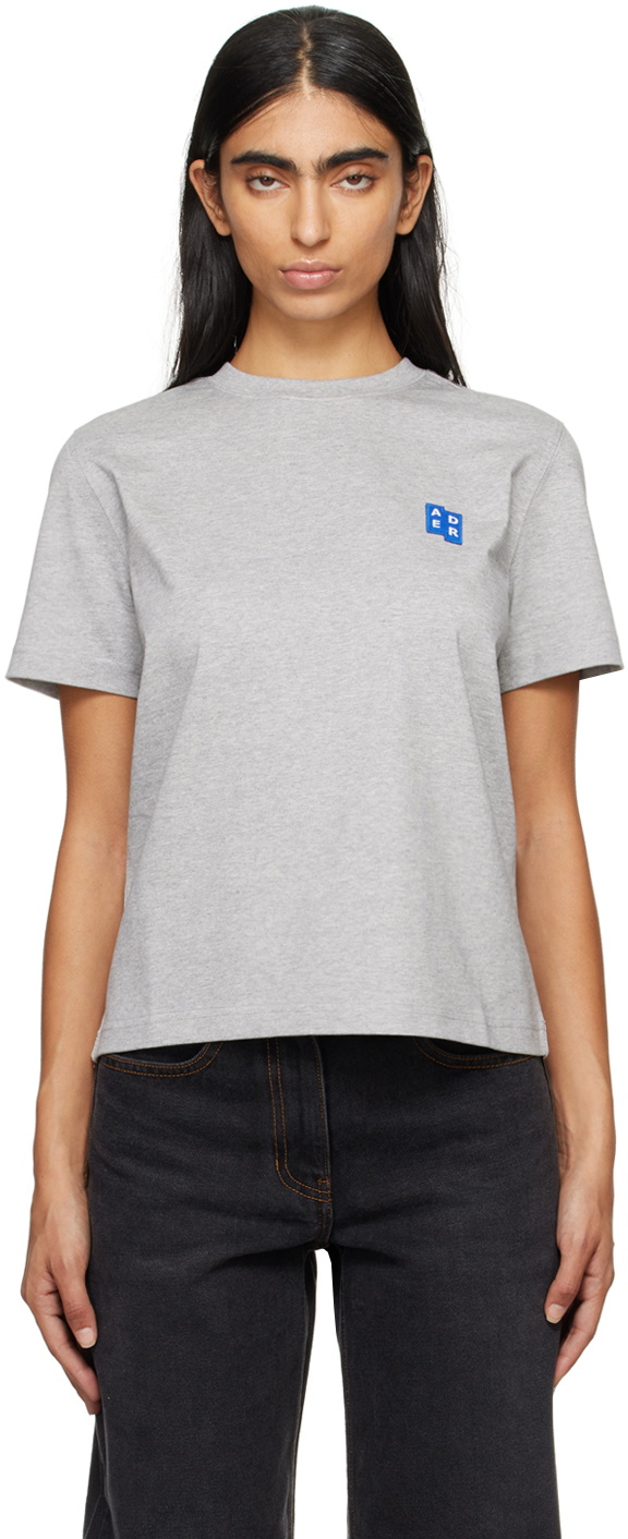 ADER error Gray Significant Patch T-Shirt ADER error