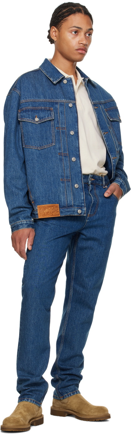 Bally Blue Logo Patch Denim Jacket Bally