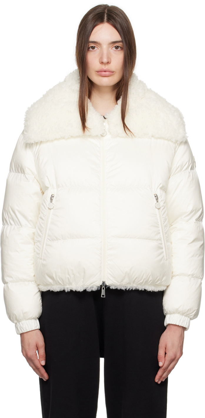 Moncler White Murray Reversible Down Jacket Moncler