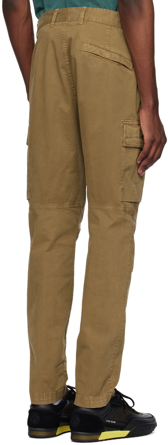 Stone Island Tan Patch Cargo Pants Stone Island
