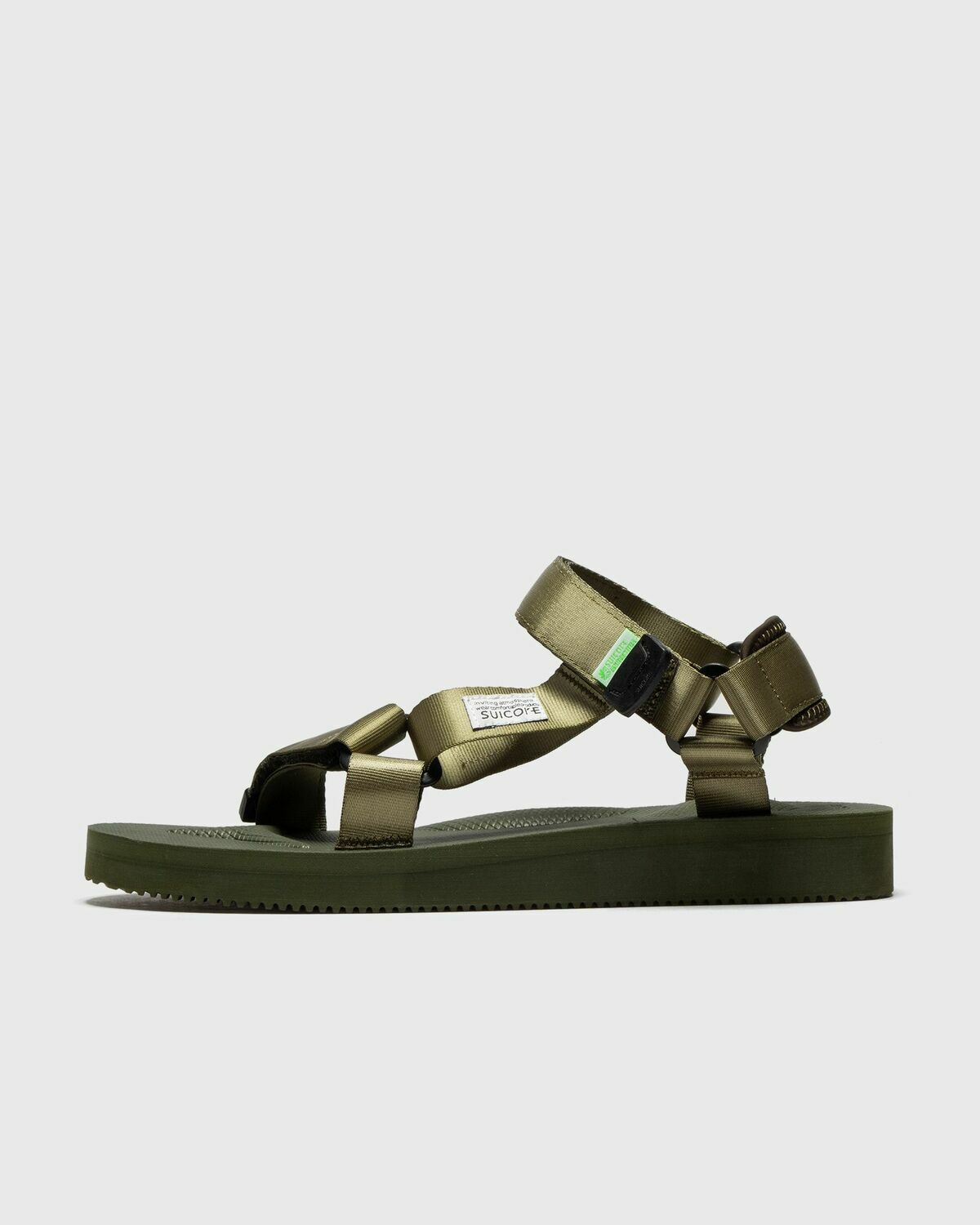 Suicoke Depa Cab Green Sandals & Slides Suicoke