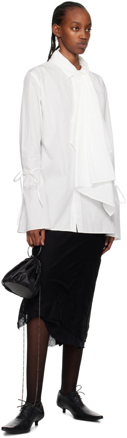 Yohji Yamamoto Black discord Leather Bag Yohji Yamamoto