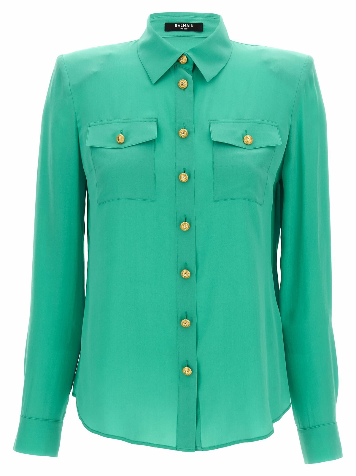 Balmain Logo Button Shirt Balmain