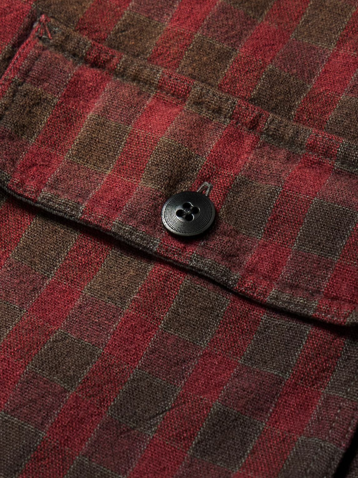RRL - Highway Checked Cotton-Flannel Shirt Jacket - Red RRL