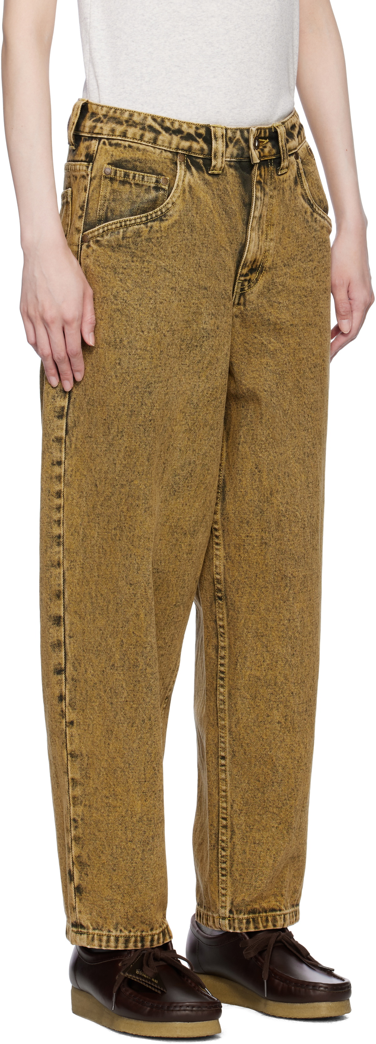 Dime Yellow Classic Baggy Jeans Dime