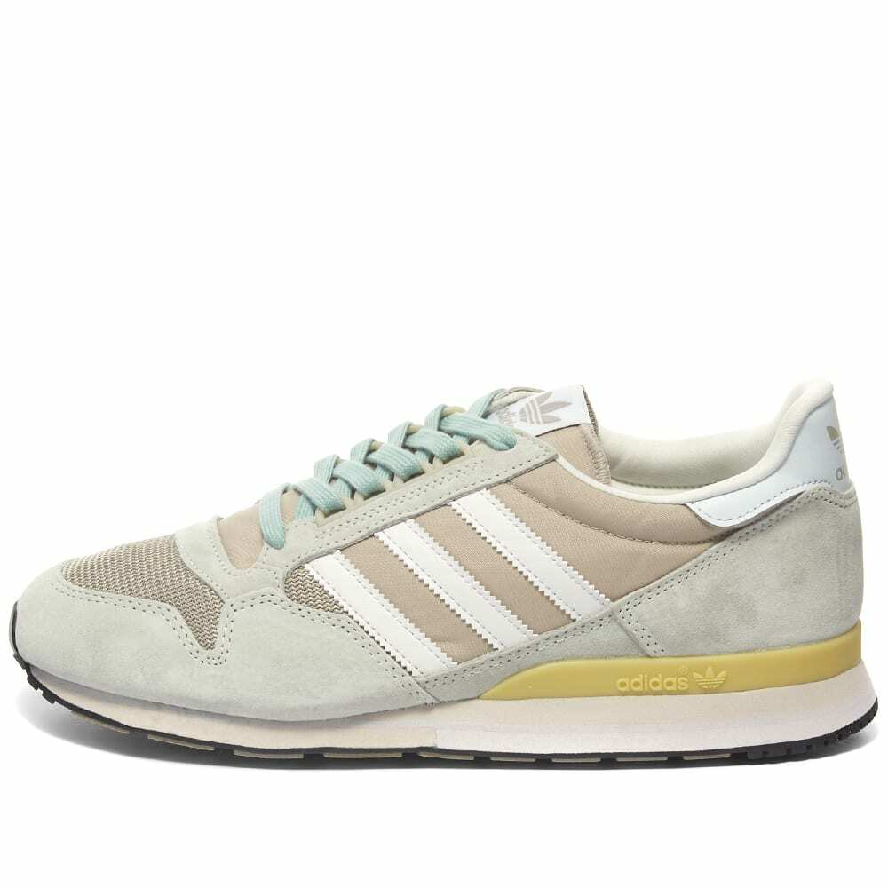 Adidas Men's ZX 500 Sneakers in Linen Green/Crystal White adidas