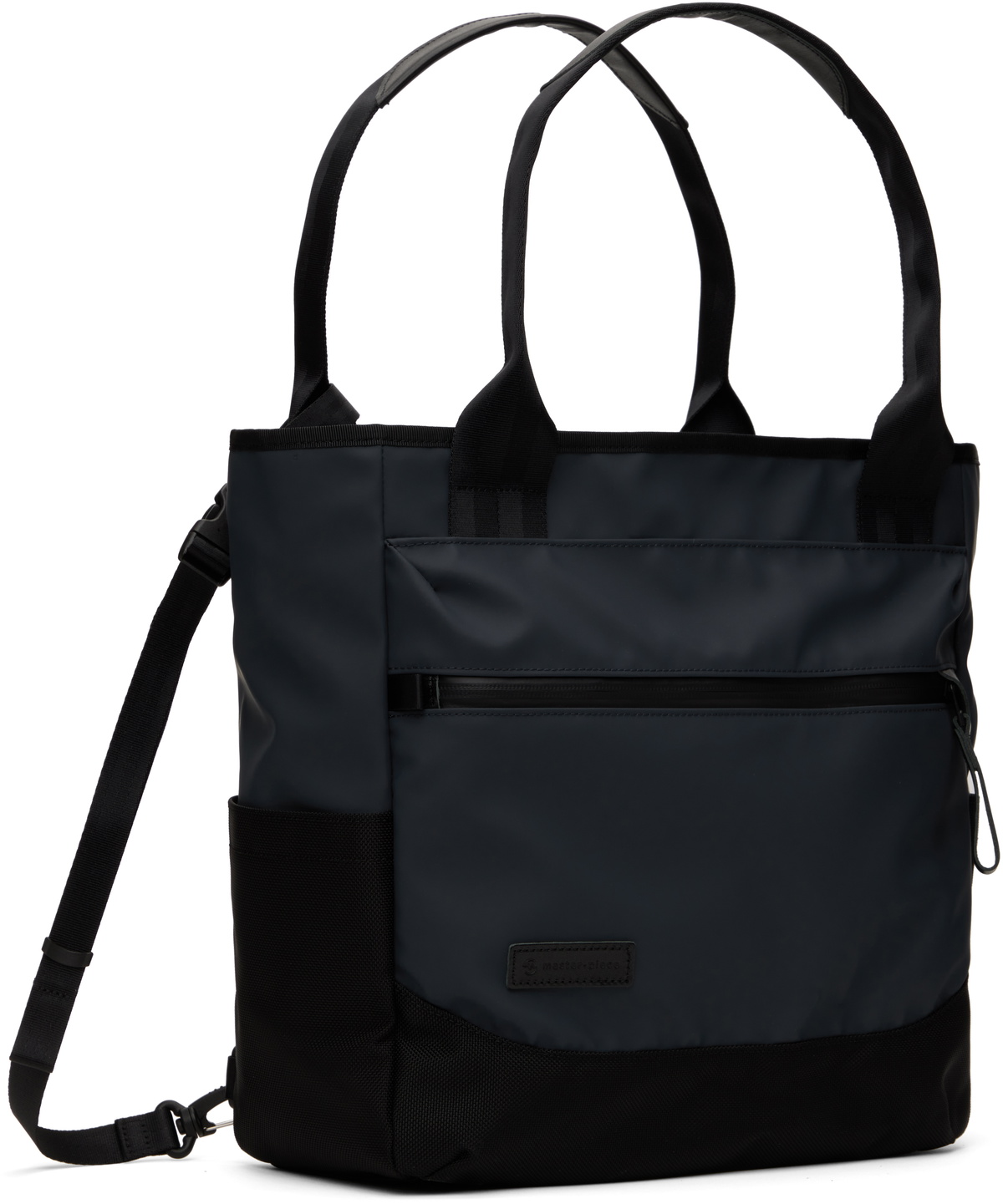 master-piece Navy Slick Tote Master-Piece Co