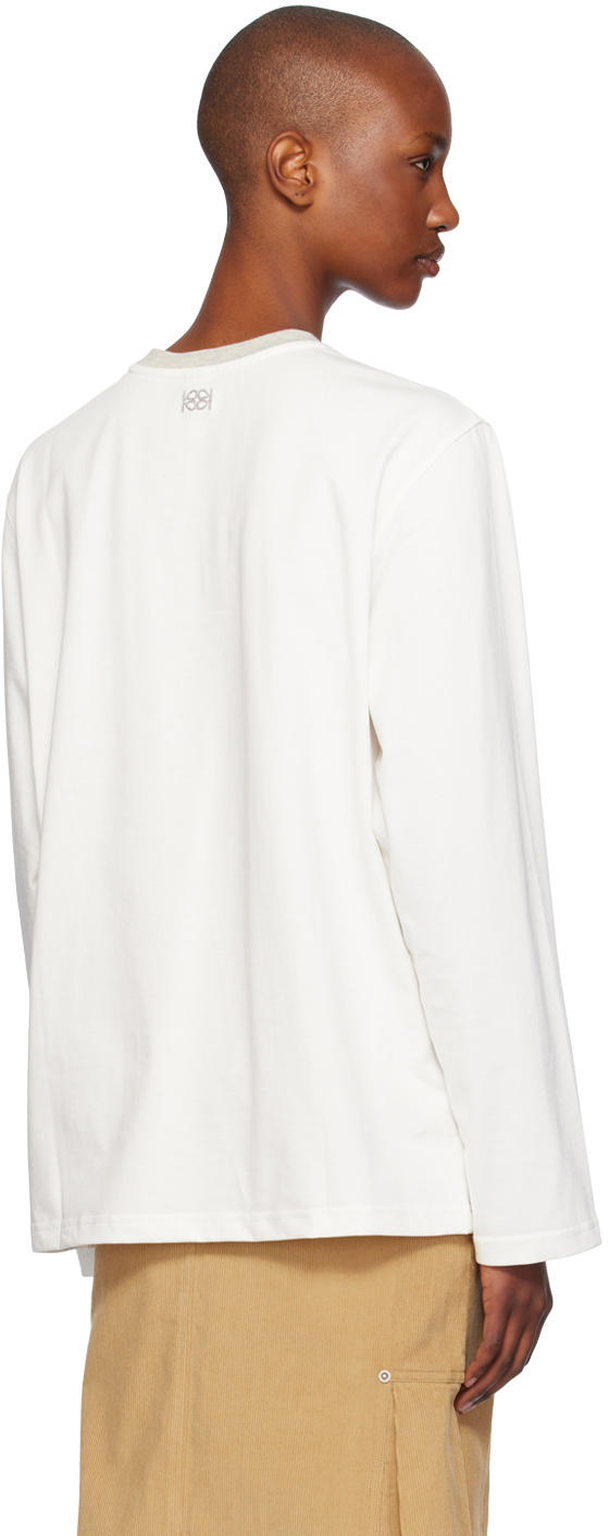 Kijun Off White Portofino Long Sleeve T Shirt Kijun