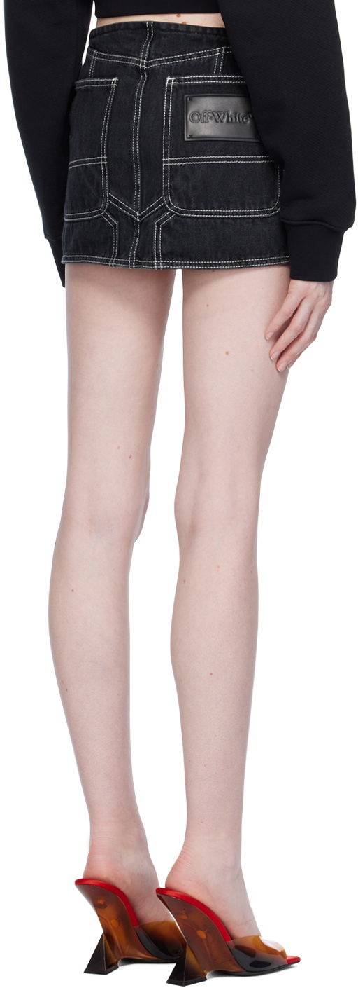 Off-White Black Motorcycle Miniskirt Off-White