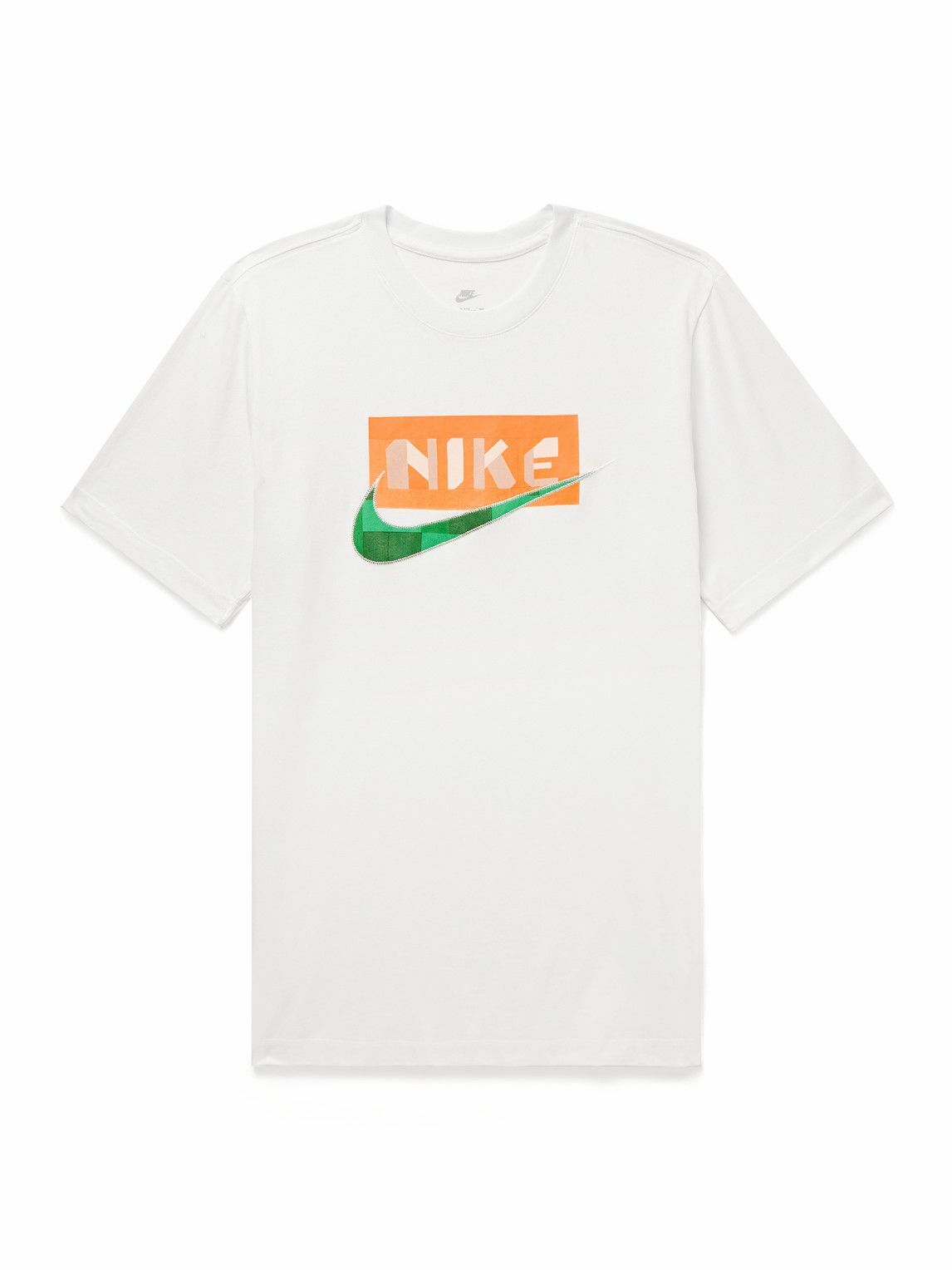 Nike - Sportswear Printed Appliquéd Cotton-Jersey T-Shirt - Multi Nike