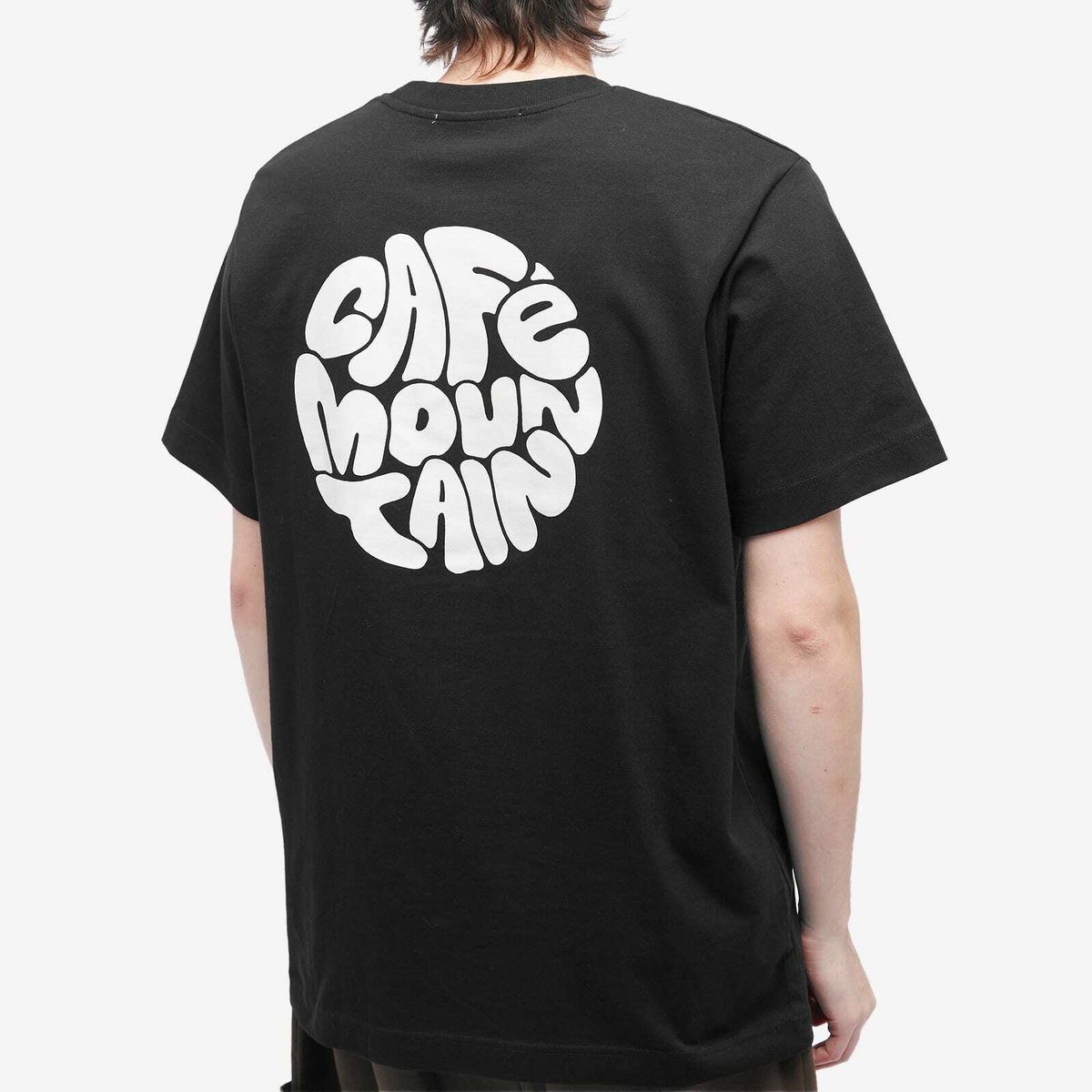 Café Mountain Men's Flow Logo T-Shirt in Black Café Mountain