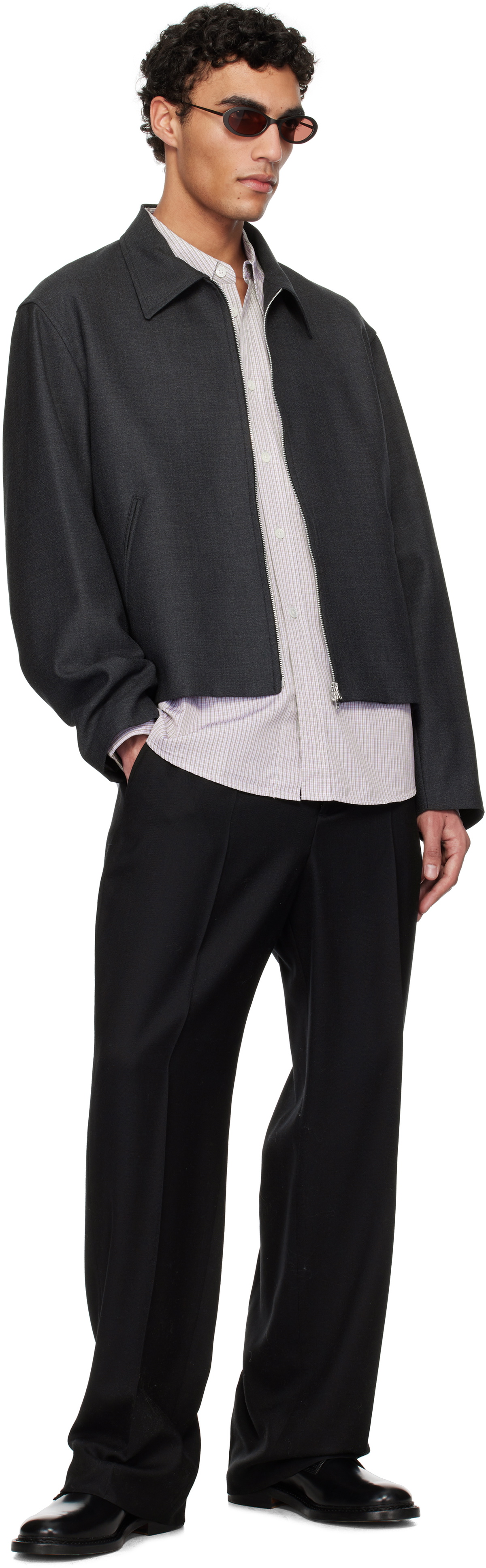 OUR LEGACY Gray Mini Jacket Our Legacy