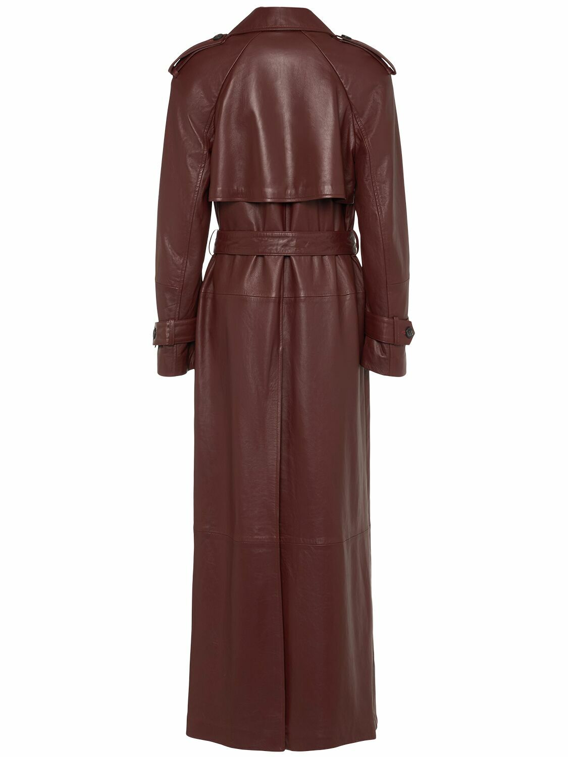 GIUSEPPE DI MORABITO Lamb Leather Long Trench Coat Giuseppe di Morabito