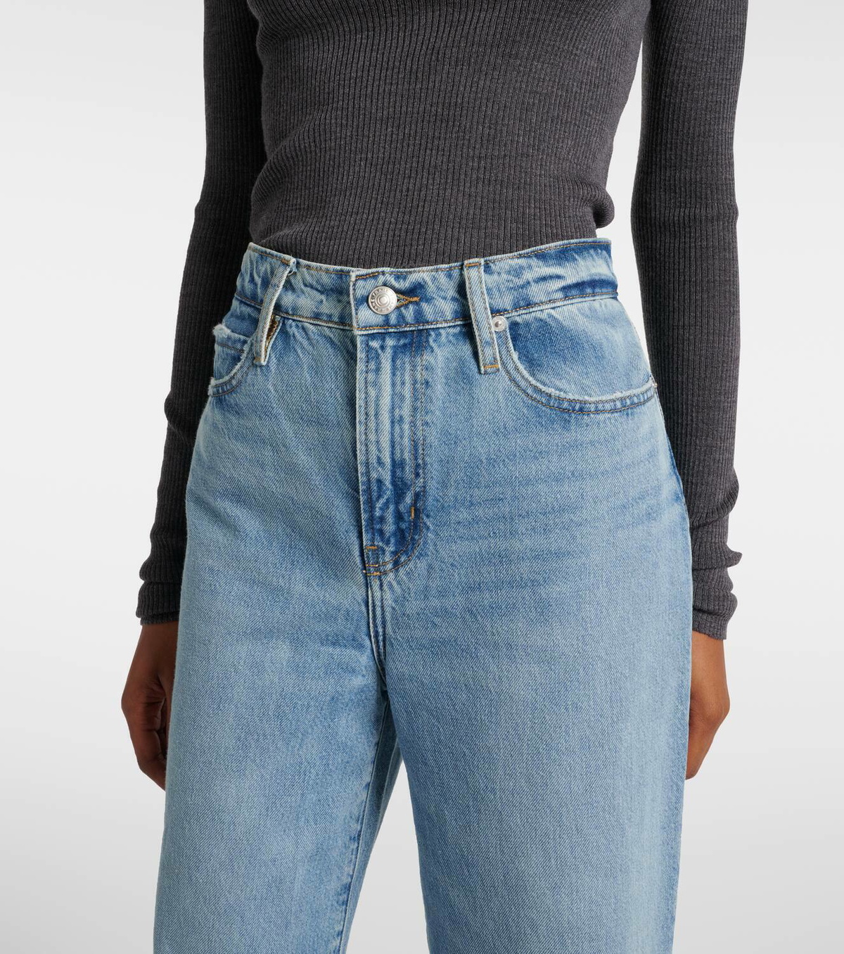 Frame Le Jane high-rise wide-leg jeans Frame Denim