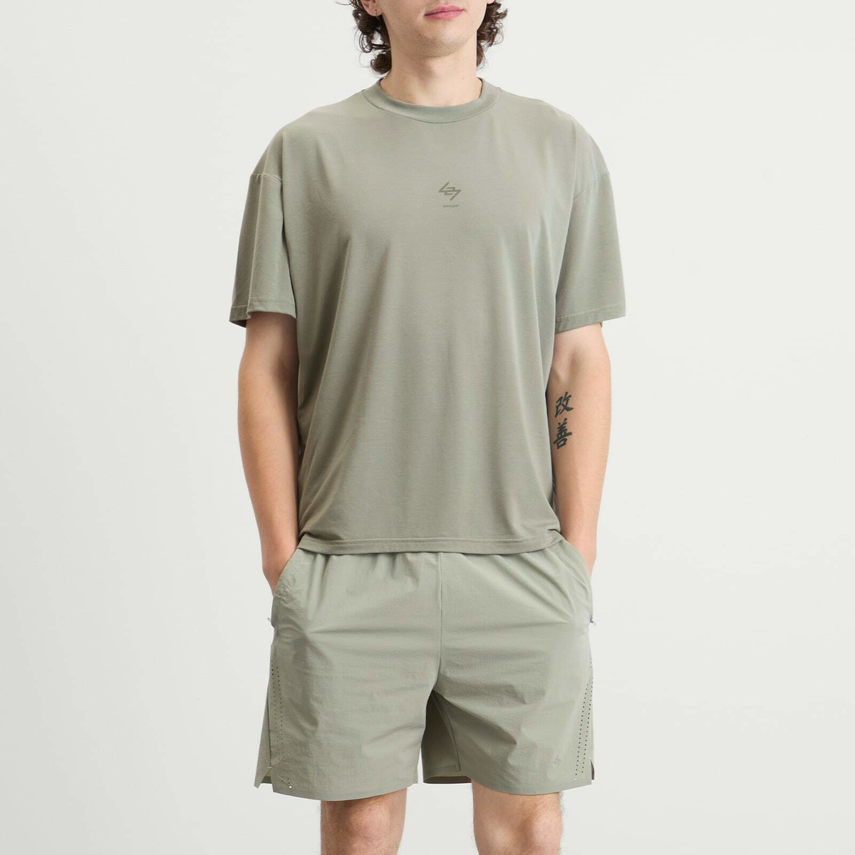 Represent Men's 247 Oversized T-Shirt in Sage Represent