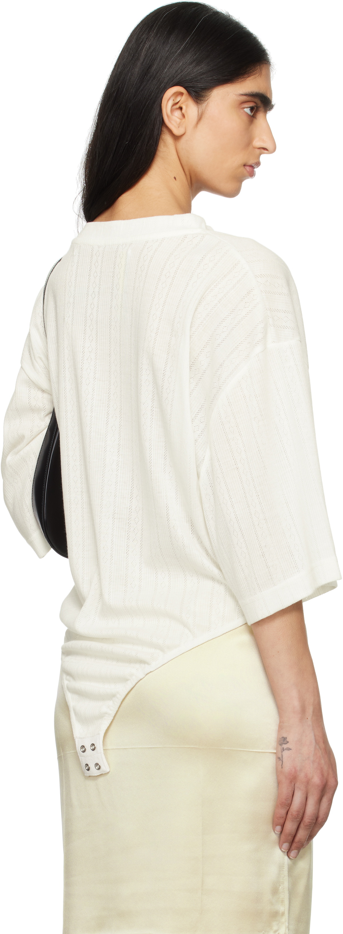 Jenny Fax White Retro Cartoon Bodysuit