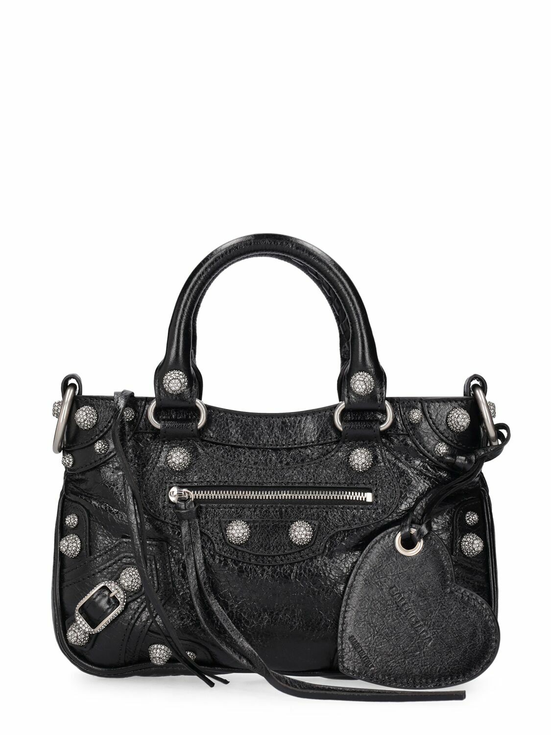 BALENCIAGA - Small Neo Cagole Leather Shoulder Bag Balenciaga