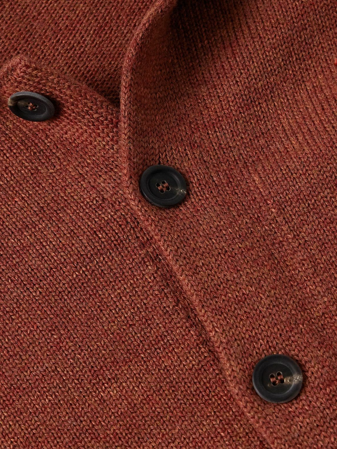 Inis Meáin - Wool and Linen-Blend Cardigan - Brown Inis Meáin