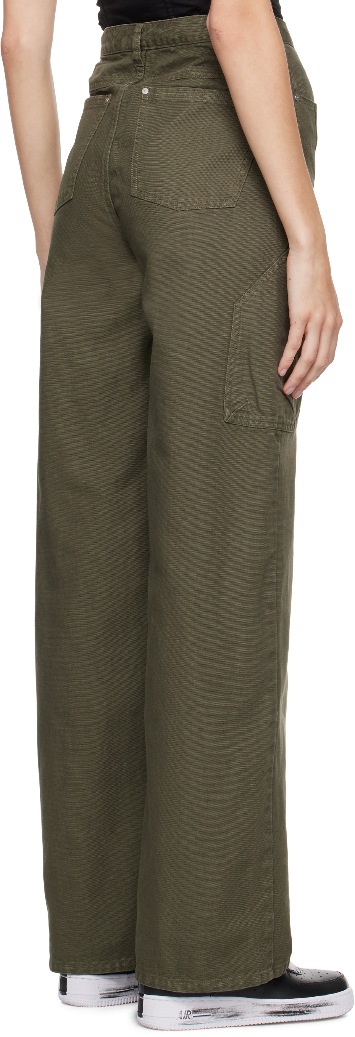 Nike Jordan Khaki Travis Scott Edition Embroidered Cargo Pants Nike ...